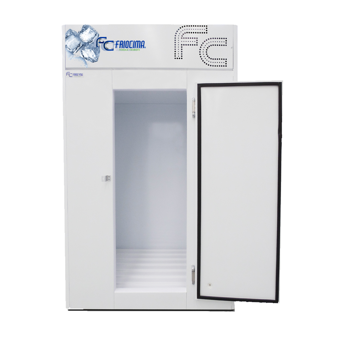 FRIOCIMA FCC-100-2 CONSERVADOR PARA BOLSAS DE HIELO PARA 100 BOLSAS DE 5 KG, PUERTA SOLIDA